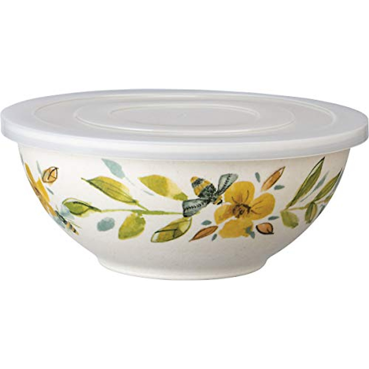 Primitives by Kathy Melamine Bowls & Lids, Set of 3, Bees