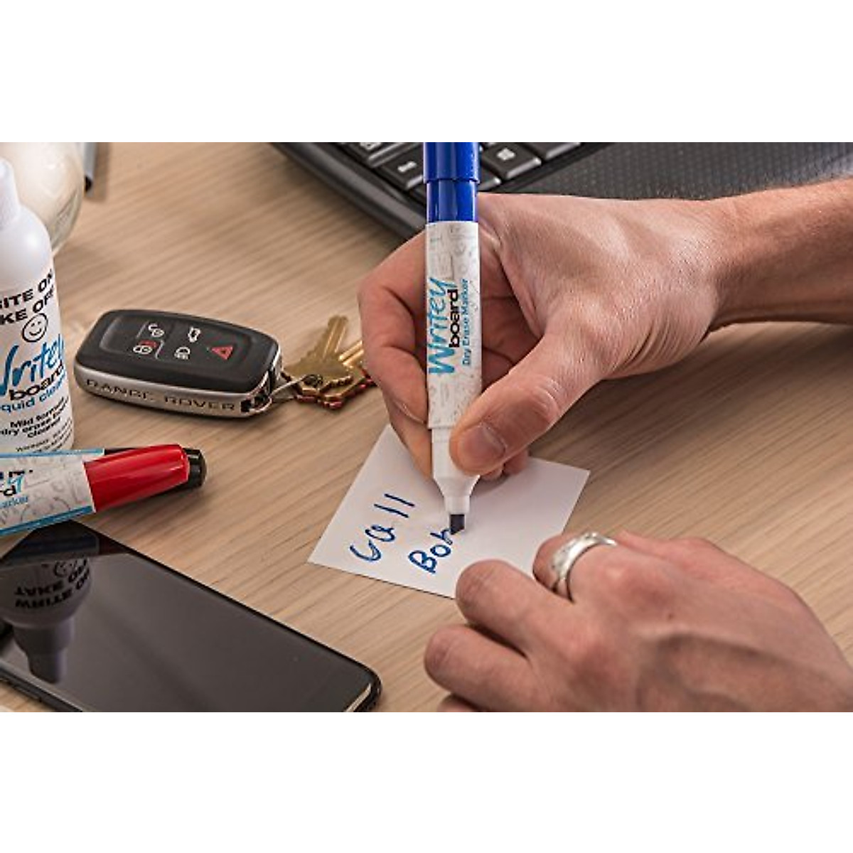 Dry Erase Sticky Notes, 3x3 in, 10 Pack with Marker