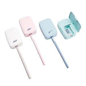 EVEMANT Portable Mini Toothbrush Case Fast Drying Wall Mounted Holder Rechargeable Toothbrush Case for Houshold, Business Trip or Traveling ( White )