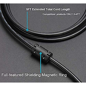 MaxLLTo USB Cable for Nikon Coolpix S2600 S2500 S3000 S3200 S4300 S6100, Extra Long 5ft 2in1 USB Data SYNC-Charge Charging Cable Cord for Nikon Coolpix S2600 S2500 S3000 S3200 S4300 S6100 Camera