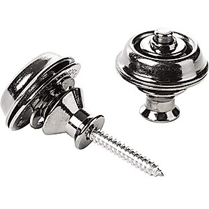 Jim Dunlop Black Nickel Dual Design Guitar Strap Locks (SLS1036BN)