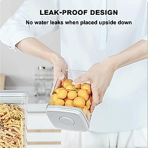 Cozey Daily Airtight Food Storage Container Formula Container Formula Dispenser with Spoon BPA-Free Milk Powder Container for Home Travel 1500ML / 1.5 Qt, No Scraper Design