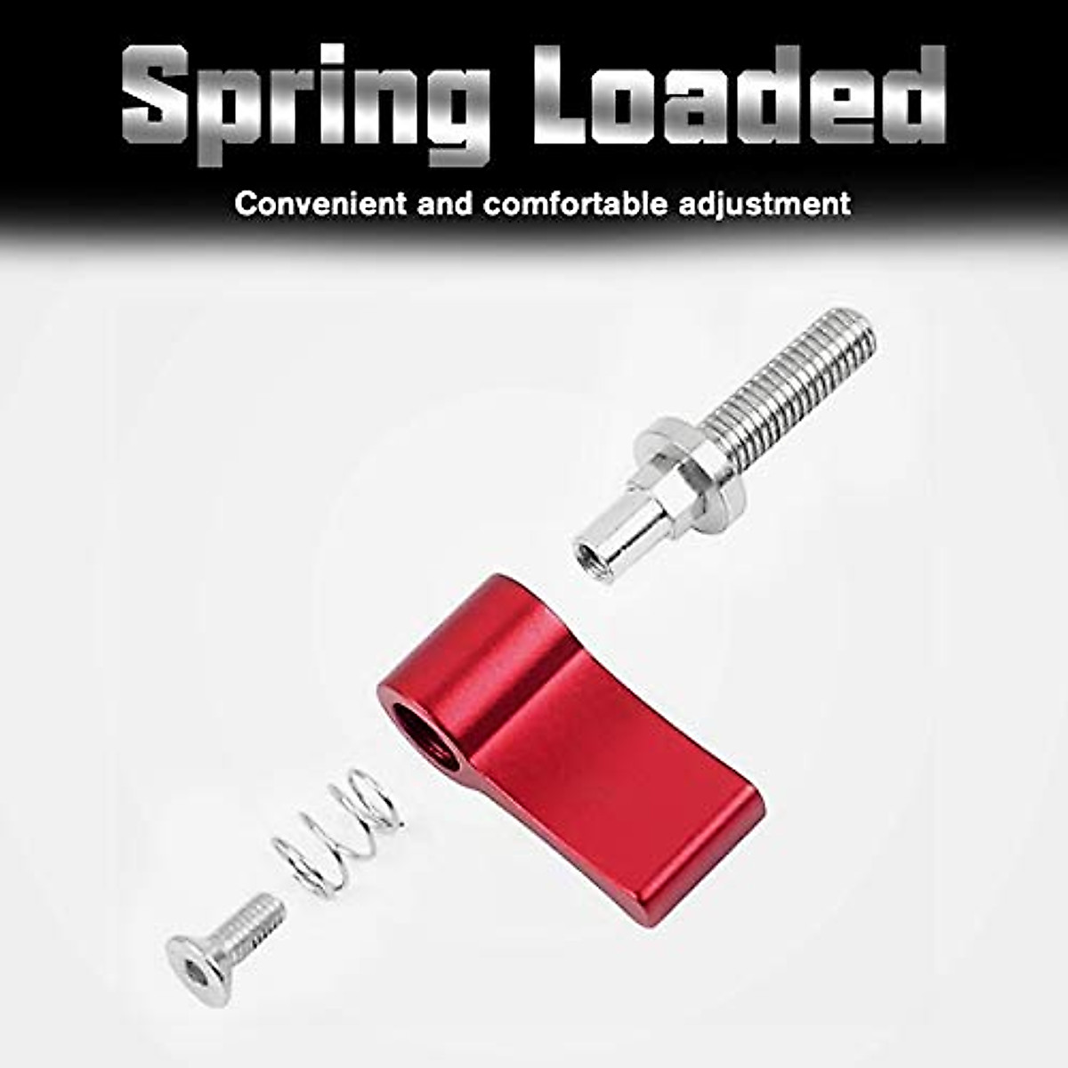 SPEEDWOX 10 Pcs M5 20mm Screw with Handle Thumb Screw Male Threading Rotating Knob Adjustable Thumb Lever Screw Rotating Knob Adjustable Thumb Lever Screw Rotating Knob with Single Wing(Red)