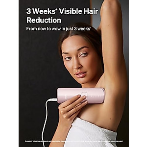 Ulike Laser Hair Removal for Women and Men, Air 3 IPL Hair Removal with Sapphire Ice-Cooling System for Painless & Long-Lasting Result, Flat-Head Design for Body & Face Treatment at-Home, Pink