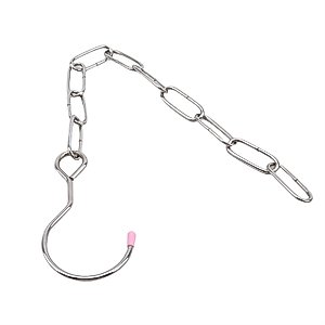 TraveT Hanging Clothing Chain Clothes Market Shop Display Hanging Chain Hooks with Ring Hanger