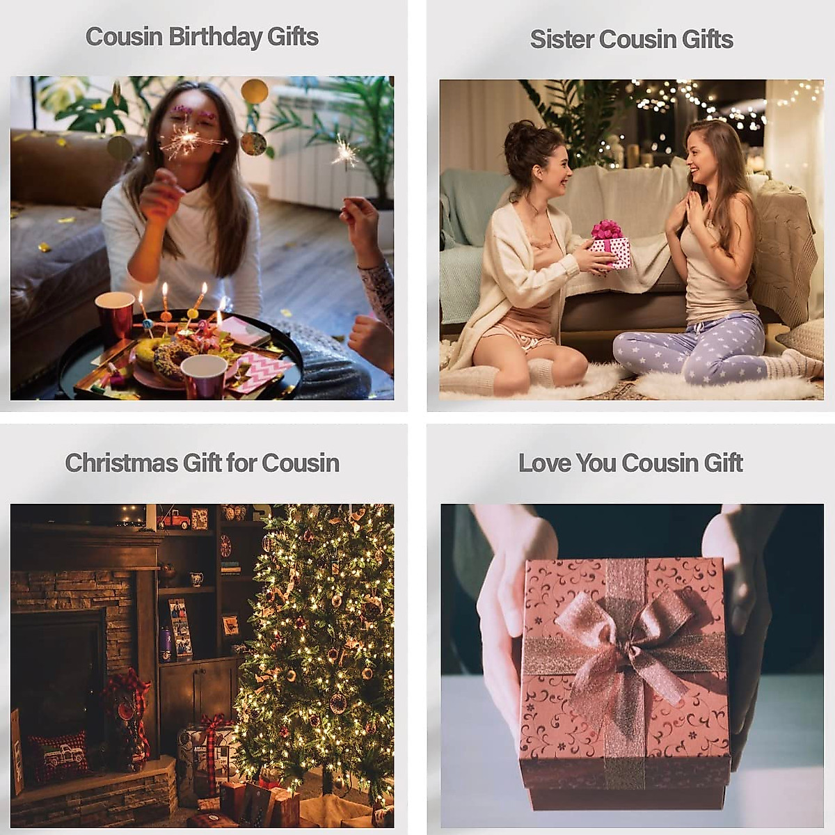 MALLAbyLAMMA Birthday Gift for Cousin Female, Cousin Bracelets for Women, Cousin Mirror Compact, I Love You Cousin, Favorite Cousin Gifts, Sister Cousin Gifts, Gift for Cousin Christmas