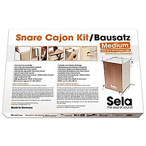 Sela SE 018 Snare Cajon Kit Medium with Instructions and Audio CD, (SE018)