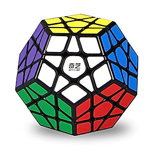 Megaminx Speed Cube, 3x3x3 Pentagonal Speed Cube Dodecahedron Magic Cube Puzzle Black