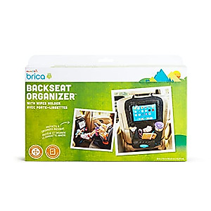Munchkin® Brica® Car Backseat Organizer™ with Tablet Holder and Wipes Case, Black