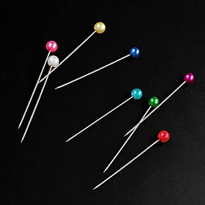 Sewing Pins, 600 PCS Straight Pins 1.6 in Pearlized Ball Head Pins, Sewing Pins for Fabric DIY Sewing Pins Crafts
