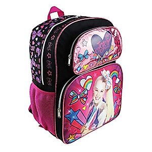 DALIYREPAL Liphontcta Aeiniwer JoJo Siwa 16" Deluxe Backpack - Colourful Bow Collection - A19036