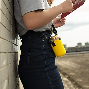 Beautyflier Neoprene Can Sleeve with Adjustable Shoulder Strap Insulator Carrier Holder for 12 Ounce Energy Drink Beverage Beer Can (standard 12 oz can sleeve,4pcs)