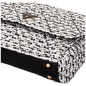 GUESS Cessily Convertible Crossbody Flap Black/White One Size