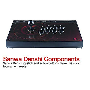 Mad Catz The Authentic EGO Arcade Fight Stick for PS4, Xbox One, Nintendo Switch and PC (Windows Direct and X-Input),Black