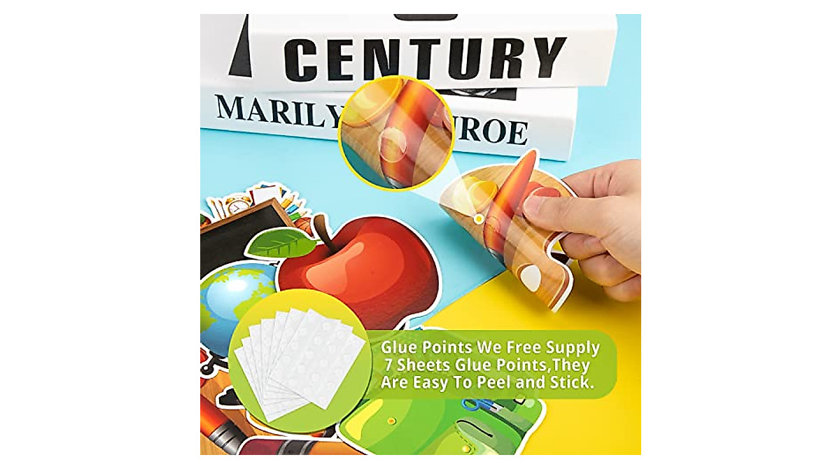 Lovhome 54-Piece Back to School Cutouts for Classrooms