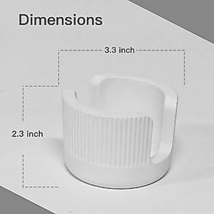 BekPooQ Ultra Absorbent Stone Sponge Holder for Kitchen Sink, 1 Slot Diatomite Kitchen Sink Sponge Holder, Quick Dry Kitchen Sponge Holder for Sink, Diatomaceous Earth Dish Sponge Holder, Small, White