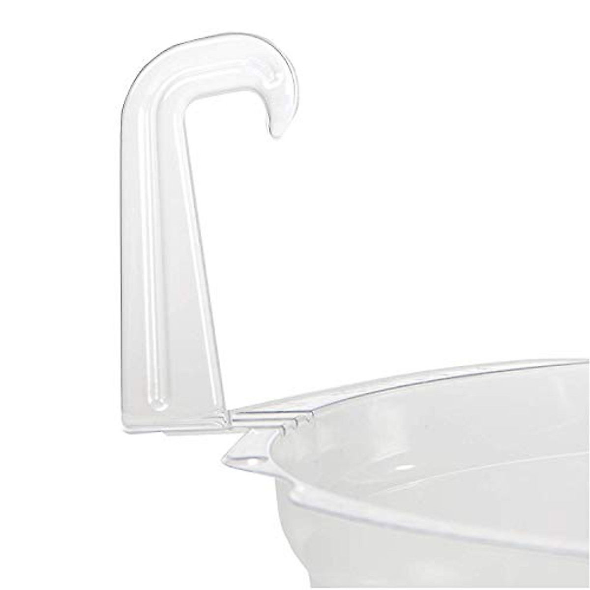 Curtis Wagner 10" Clear Hanging Basket Drip Pan Saucer (10-Pack)