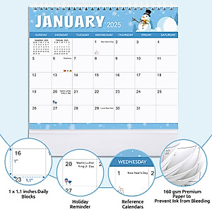 SKYDUE Small Desk Calendar 2023, Desk Calendar from Jan.2023 to Jun.2024, 7" x 8.5", Standing Desk Calendar with To-do List & Notes for Kitchen Office School