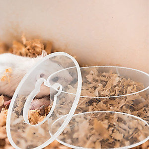 POPETPOP hamster bathroom reptile sand chinchilla bath house chinchilla cage accessories hedgehog wheel critter nation viewer hamster cage toilet bathtub bathroom supplies Acrylic daily use