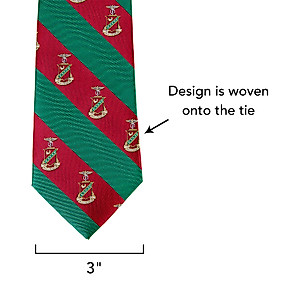 Desert Cactus Kappa Sigma Fraternity Necktie Tie Greek Formal Occasion Standard Length Width Kappa Sig (Repeating Crest Striped Necktie)