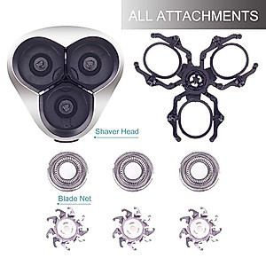 Hatteker Electric Men Shaver Replacement Heads for RSCX-7568D, RSCX-958804