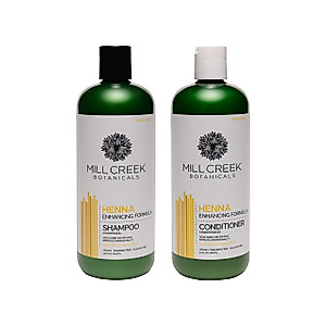 Mill Creek Henna Shampoo and Conditioner Bundle, 14 oz each