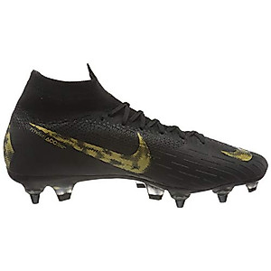 Nike Superfly 6 Elite SG-Pro AC Mens Football Boots AH7366 Soccer Cleats (UK 6.5 US 7.5 EU 40.5, Black Metallic Vivid Gold 077)