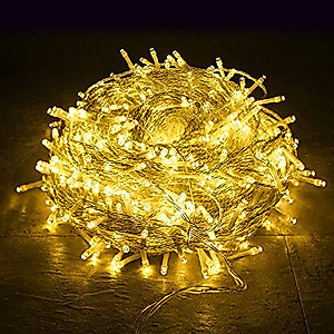 Ysdeal 400 LED Icicle Christmas Lights Outdoor, 32 Feet 50 Drops 8 Modes Window Curtain String Light Wedding Party Home Garden Bedroom Outdoor Indoor Wall Decorations (Worm White)