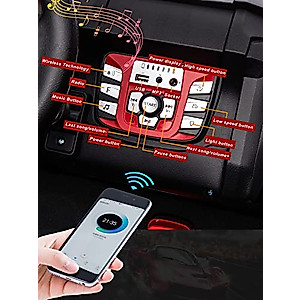 OTTARO 24V Ride on Cars 2 Seater, Electric Cars Vehicles for Adults and Kids, 4WD Ride on UTV Truck w/Remote Control, 25" Spacious Seat, 2 Safety Belts, Bright Light, Music Player,Bluetooth（Green）