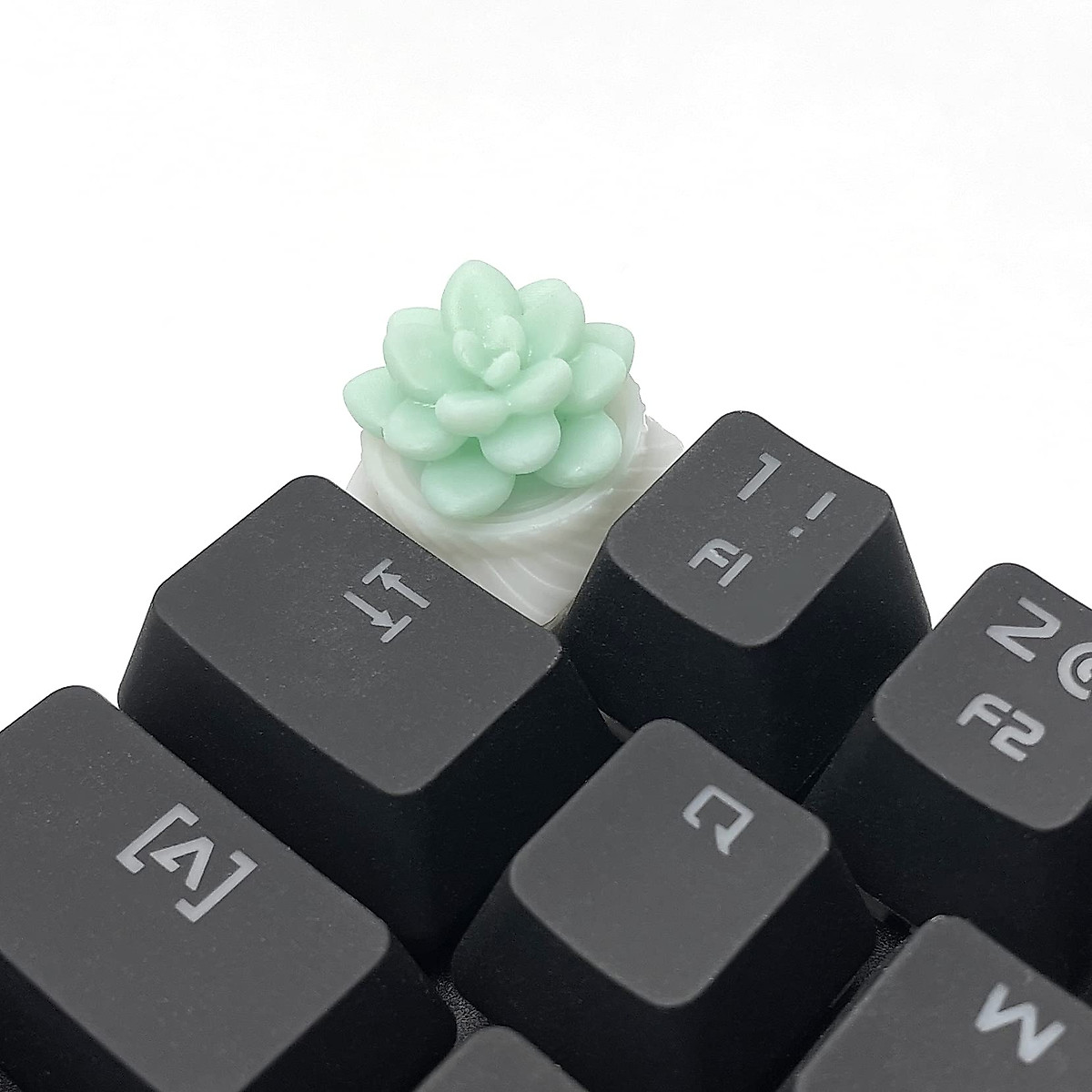 Capsmiths Succulent Artisan Keycap - Echeveria - MX Mechanical Gaming Keyboards (Purple)