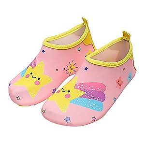Lykmera Baby Beach Shoes Kids Boys Girls Summer Beach Shoes Diving Shoes Swimming Cartoon Shoes Water Animal Printed Shoes (Multicolor, 2.5-3Years Toddler)