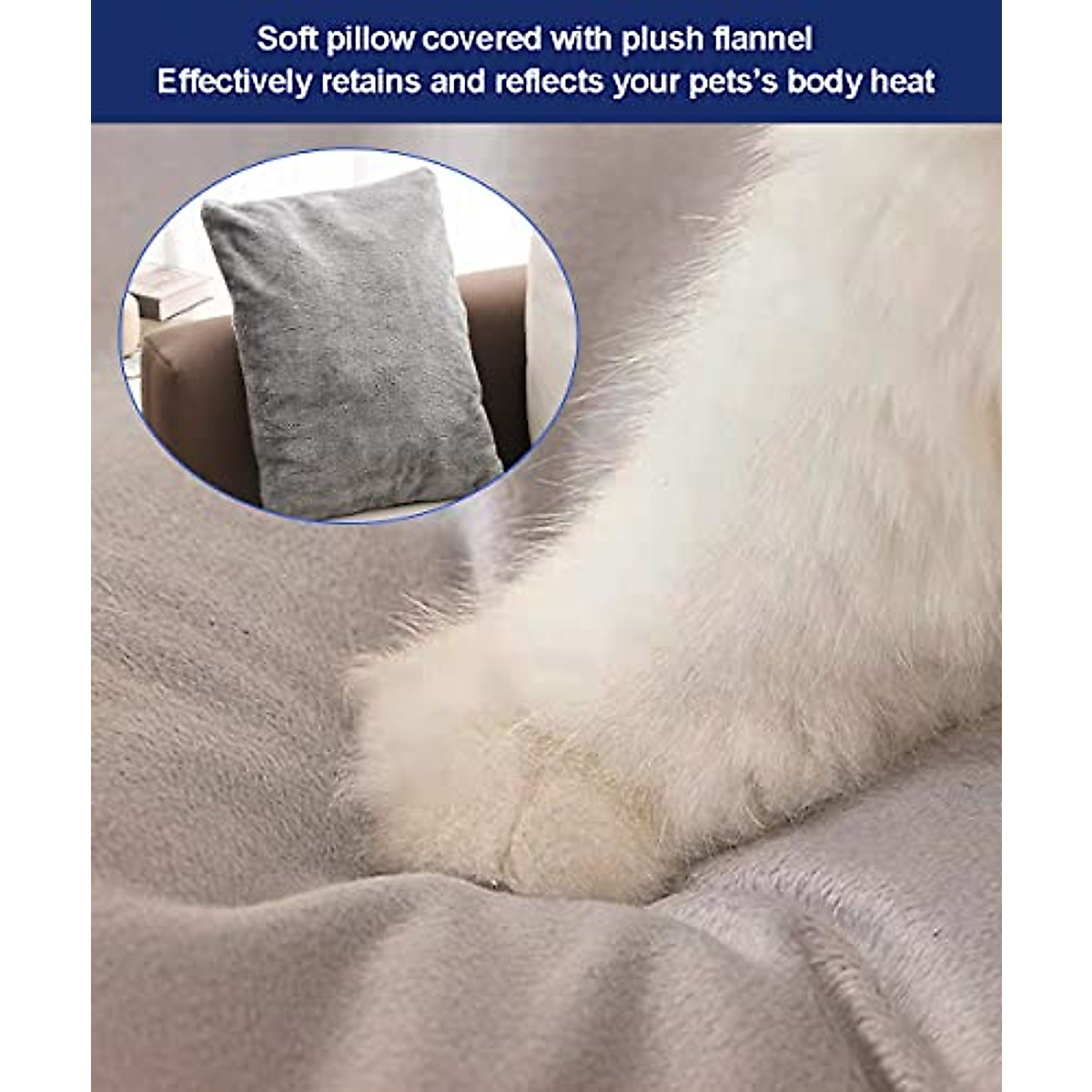 ANPPEX Indoor Dog House Warm Dog Bed, Plush Pet House Dog Cat Kennel with Removable Cushion Suitable for Small and Medium-Sized Dogs and Cats