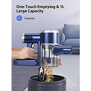 BuTure Cordless Vacuum Cleaner, 400W 33KPA Stick Vacuum with Automatic Dust Detection, Large LED Display, Up to 55Mins,Ultra-Quiet Handheld Vacuum Cleaners for Hardwood Floor Carpet Pet Hair