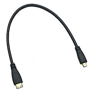 Seadream Micro HDMI Type D Male to Mini HDMI Type C Male Connector Adapter Cable Cord (1Feet 1Pack)