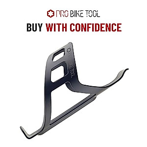 PRO BIKE TOOL Bike Water Bottle Holder - Lightweight and Strong Bicycle Cage with Secure Retention System , for Road Mountain Bikes (MTB) Universal