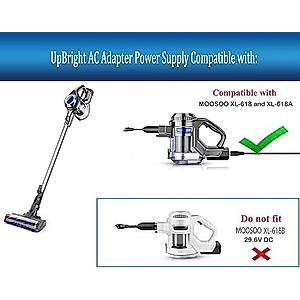 UpBright 26V AC/DC Adapter Compatible with MOOSOO X6 XL-618 XL-618A XL618A K17 Pro K17Pro VC01 M8 M24 22.2V 22V Li-ion Battery Cordless Vacuum Cleaner Vac VACX6 S012A2600400U Power Supply Cord Charger