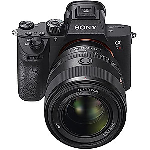 Sony a7R III Mirrorless Full Frame Camera Body + 50mm F1.2 GM G Master FE Large Aperture Lens SEL50F12GM ILCE-7RM3A/B Bundle with Deco Gear Backpack + Microphone + LED + Monopod and Accessories Kit