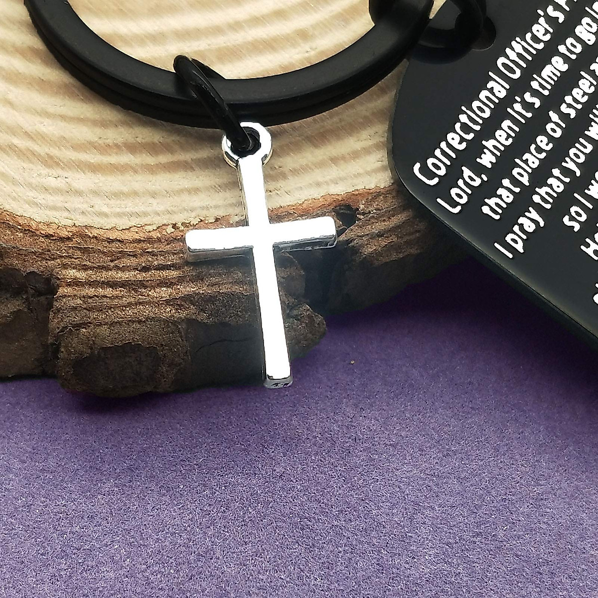 Correctional Officer Gift Keychain Correctional Officer Jewelry Prayer Jewelry Christian Gift Religious Jewelry Thanksgiving Day Christmas Birthday Gift from Correctional Officer Mom Wife Daughter