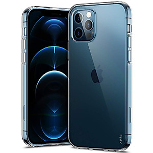 Aeska iPhone 12 Case, iPhone 12 Pro Case, Ultra [Slim Thin] Flexible Clear TPU [Scratch-Resistant] Gel Rubber Soft Skin Silicone Protective Case Cover for iPhone 12/iPhone 12 Pro 6.1'' (Clear)