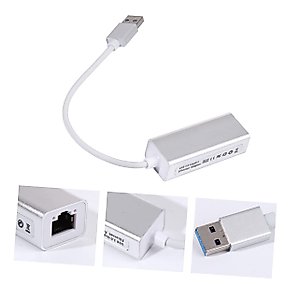 UKCOCO 1pc Network Adapter Micro USB Hub Micro USB Splitter USB Hubs USB Adapter Computer Adapter Splitter USB Hub for Computer Usb3.0 to Adapter Wired Aluminum Alloy Receiver