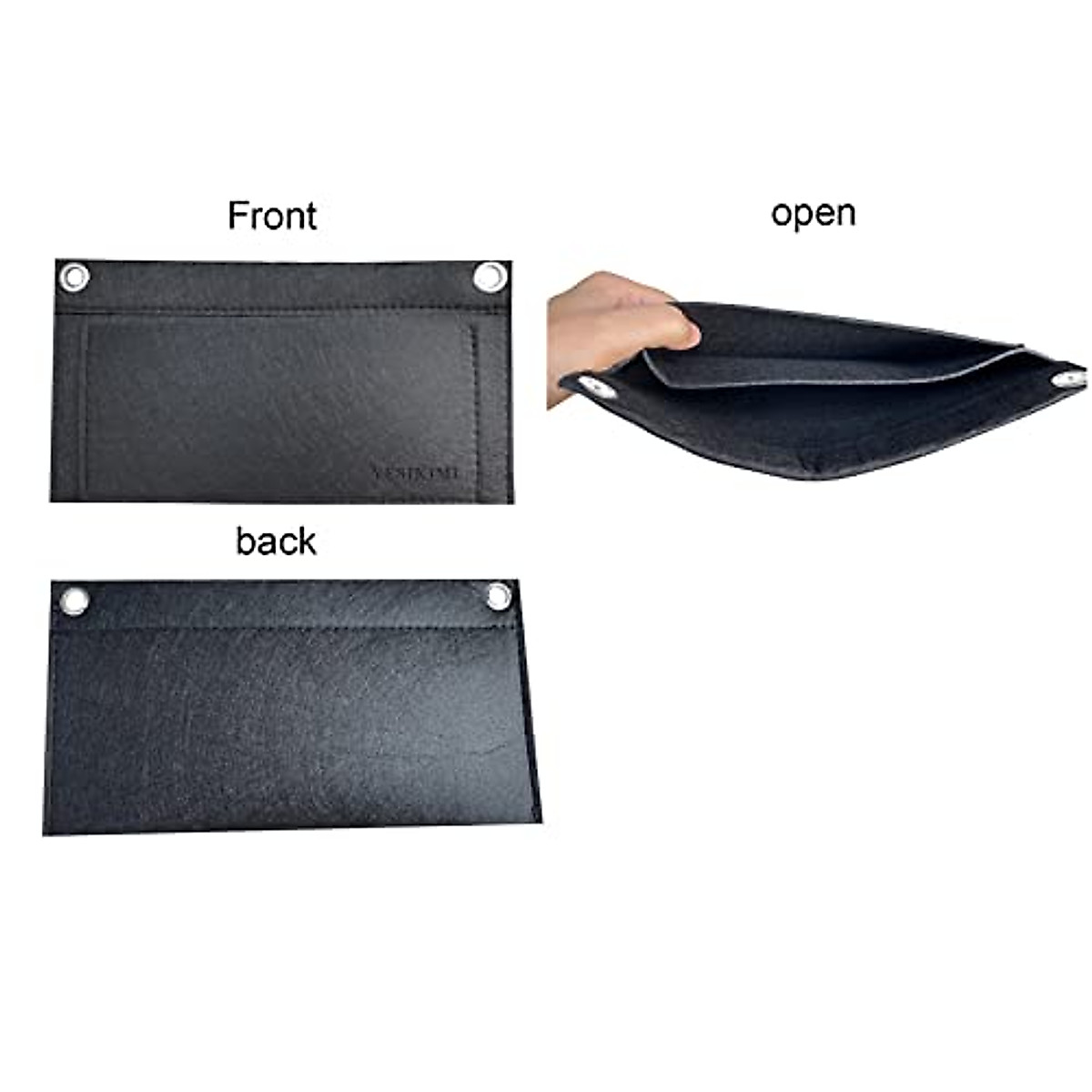 YESIKIMI UPTOWN Envelope Clutch Conversion Kit Premium Felt Inset With 120cm Chain