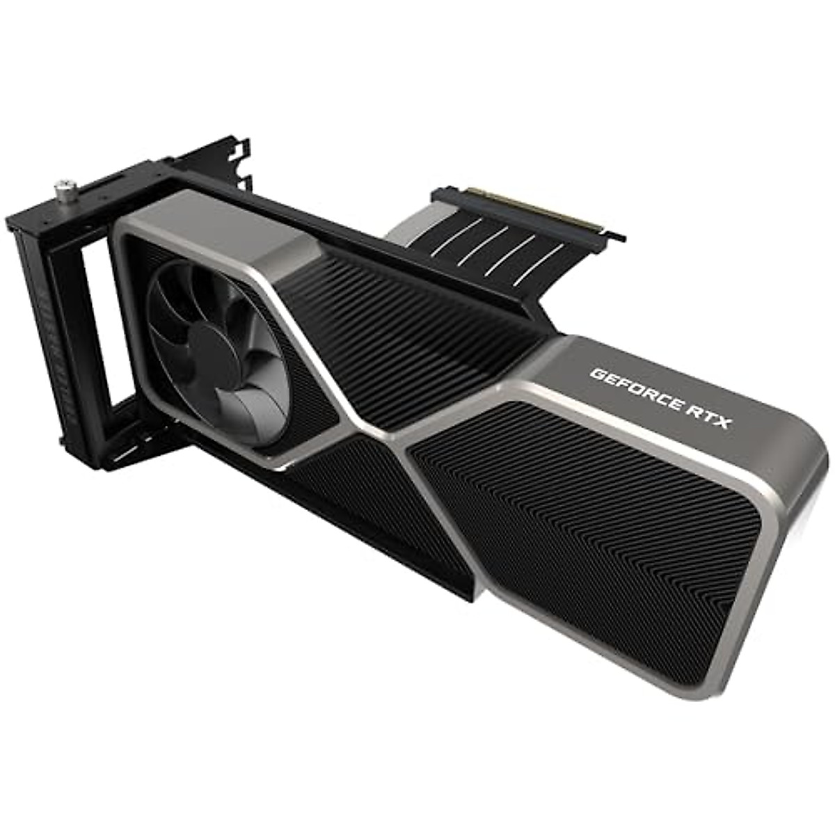 Cooler Master Vertical GPU Holder Kit V3, for E-ATX/ATX/mATX PC Case & PCI-E 4.0 Devices, Adjustable Modular Video Card Support, Thick SGCC Steel Bracket, 165 mm Riser Cable Included - Black