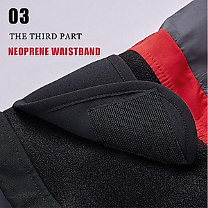 Mens Kayak Surf Drysuit Comfort Canoe Durability Waterproof SuitProtects Against Ingress of Water Mud Perfect Dry Suit for Fit ATV & UTV Riders (Red, L)