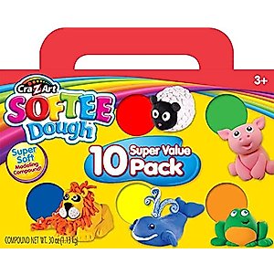 Cra-Z-Art Softee Dough, 10 Pack (13565)