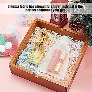KongJies Organza Bags, 50 Pack Sheer Organza Bags 4x6, Jewelry Bags Drawstring, Mesh Gift Bags for Jewelry, Soaps, Party Favor Gifts