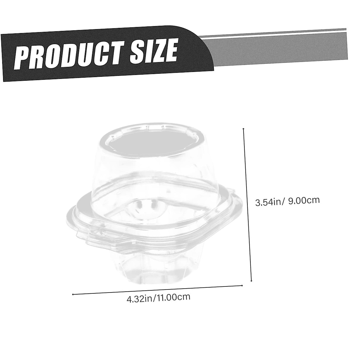 SOLUSTRE 150 Pcs Cake Packing Box Transparent Cake Cases Baking Cake Cases Cake Packing Containers Pastry Boxes Dessert Boxes Cupcake Boxes Cake Storage Boxes Packing Boxes Cookies Boxes