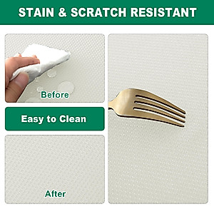 Biscaynebay Textured Fabric Tablecloths Round 60" for Tables' Diameters from 20" to 40", Ivory Water Resistant Tablecloths for Dining, Kitchen, Wedding, Parties etc. Machine Washable