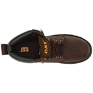 Cat Footwear mens Second Shift Work Boot, Dark Brown, 10.5 US