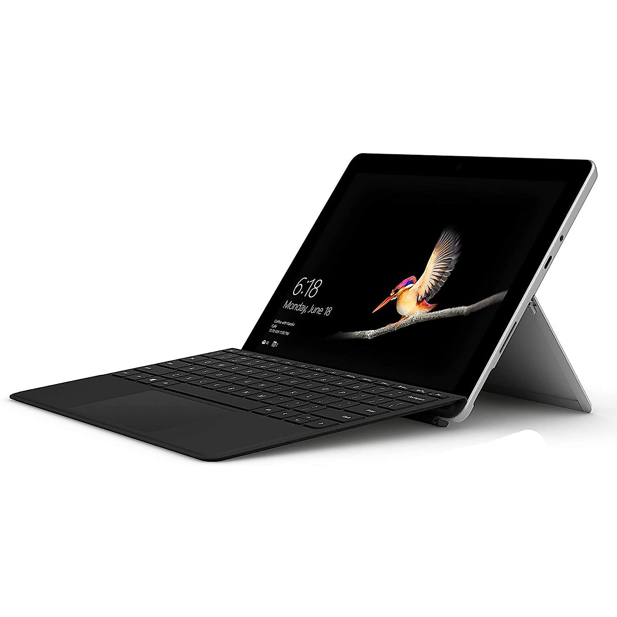 Microsoft Surface Go 10’’ Touchscreen (1800x1200) PixelSense Display w/Surface Type Cover, Intel Pentium Gold 4415Y Facial Recognition USB-C Windows Ink Active Windows 10 S Mode 4GB RAM 128GB SSD