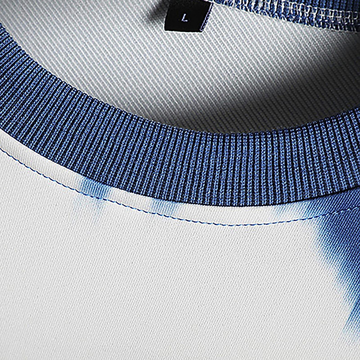 Ymosrh Mens Hoodies, Oversize Hoodies Sweatshirt Plain Hoodies for Women Multipack Blank Hoodie Cotton Men's New Stripe Autumn Blouse Casual Fashion Long Sleeve Top Shirt Pullover Fleece (5XL, Blue)